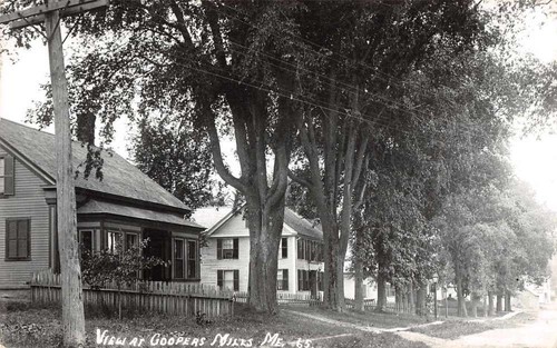 Coopers Mills Maine Street Scene Real Photo Vintage Postcard AA10098 | eBay