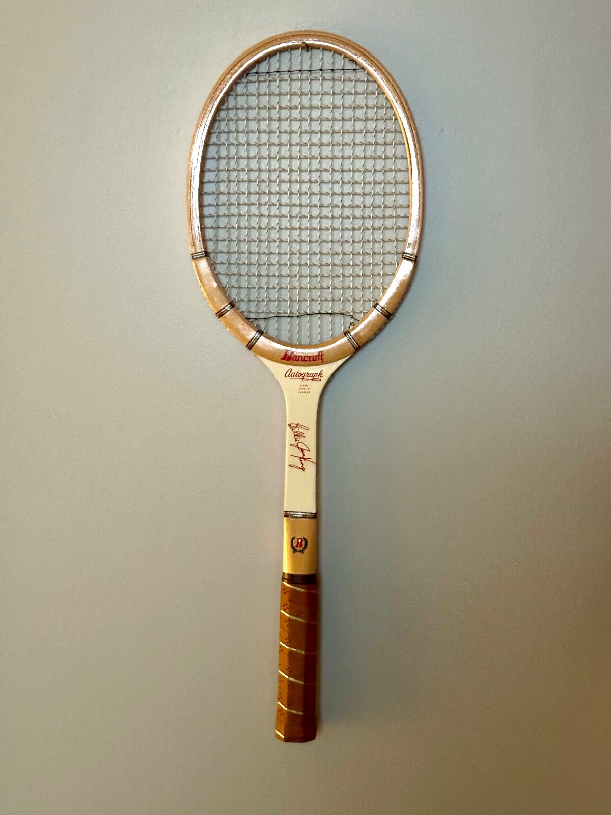 MINT CONDITION!! BILLIE JEAN KING BANCROFT TOURNAMENT Wood Tennis ...