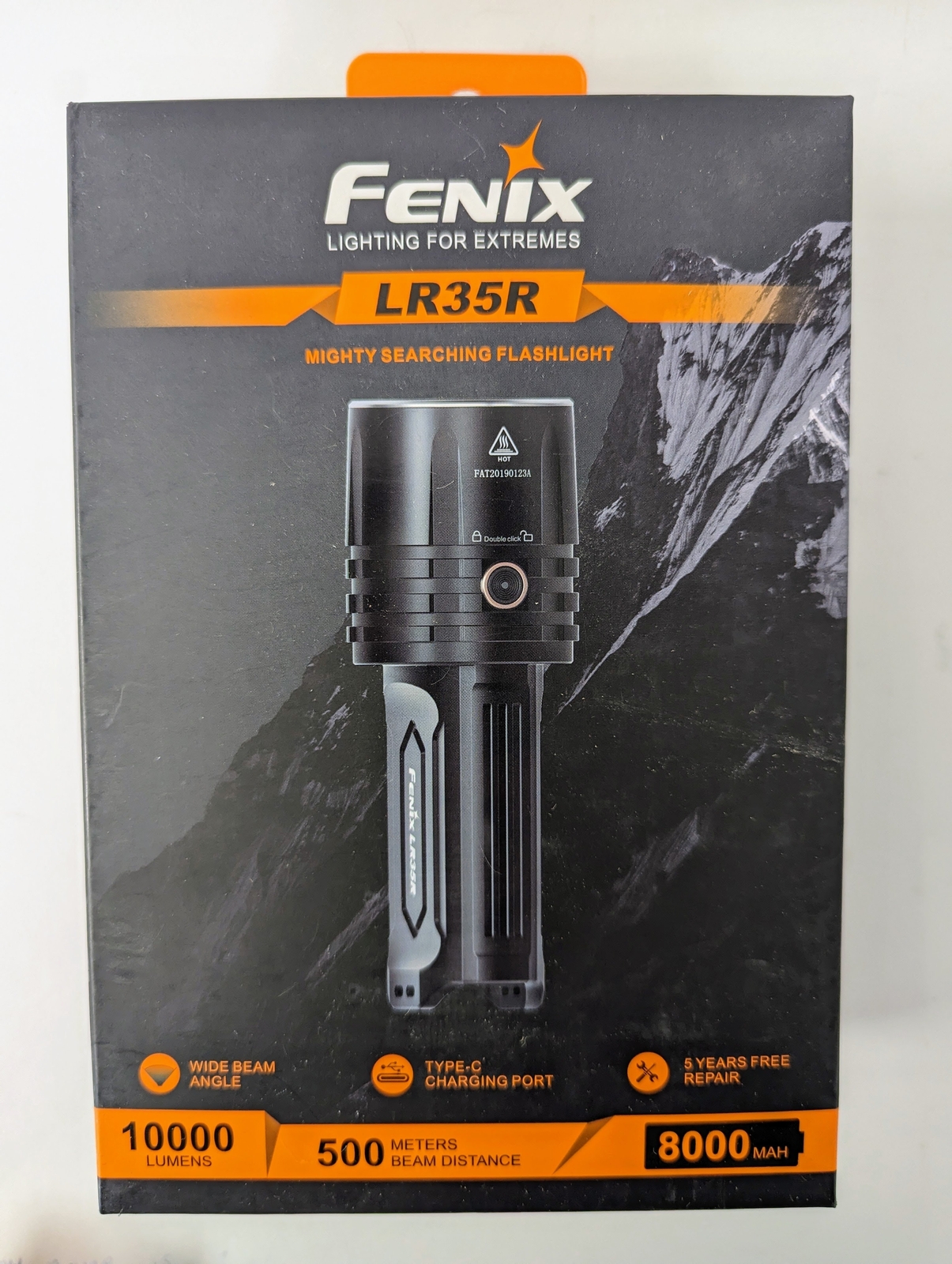 Fenix LR35R 10000 Lumens Long Throw Rechargeable LED Flashlight for ...