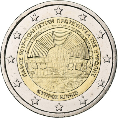 [#1304824] Cyprus, 2 Euro, European Capital of Culture, 2017, Athens ...