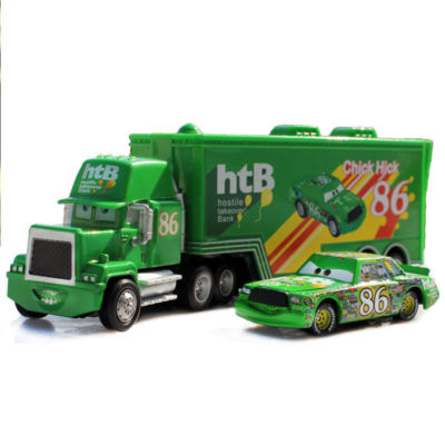 CARS CHICK HICK 86 CONTAINER & HTB TRUCK MACK RACER DIECAST CAR TOY KO ...