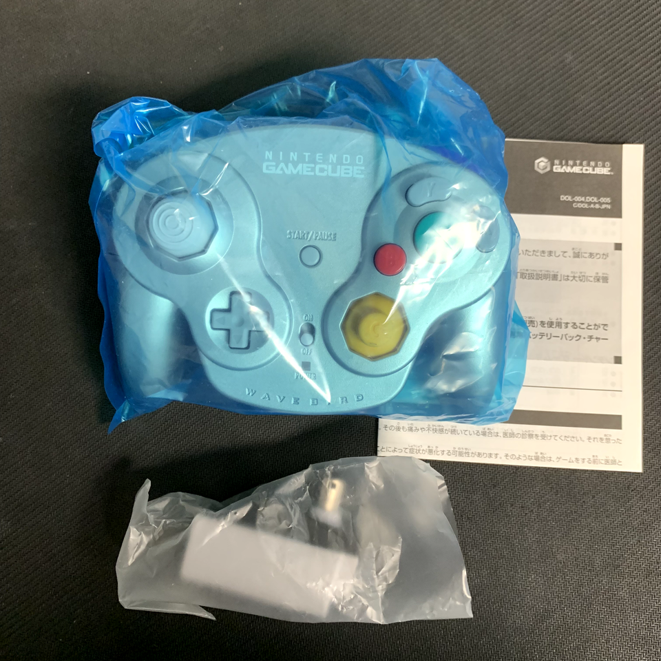 Nintendo Gamecube GC Wavebird Controller Japan OEM DOL-004 Silver CIB ...