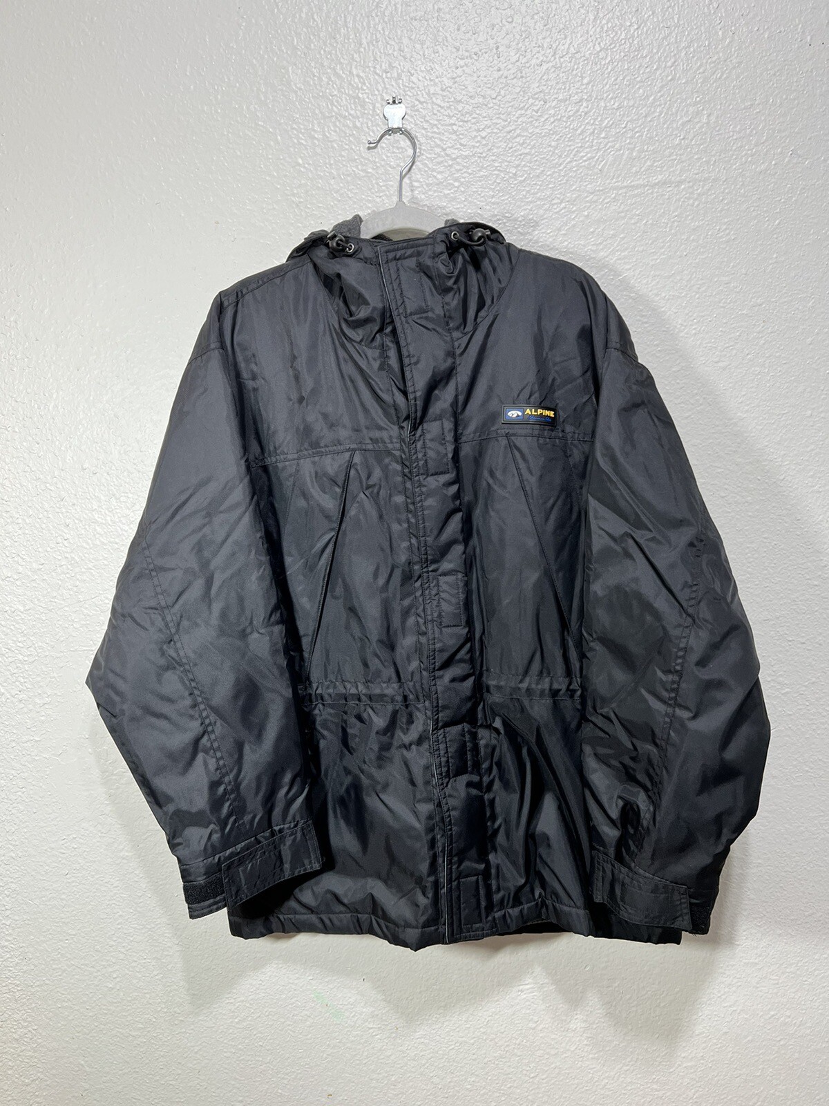 Bossini Ski Alpine Jacket Men’s XL Hooded Zip & Snap Closure Black | eBay