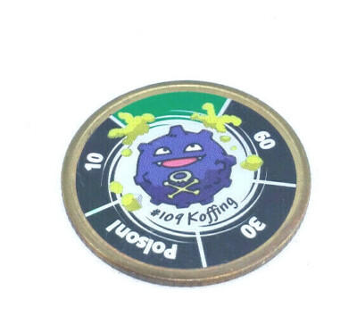 Vintage Pokemon Battling Coin Game Hasbro Nintendo Metal Coin #109 ...