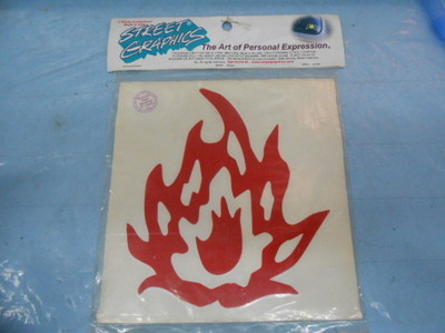 Street Graphics Decal Sticker 06X06" " Red Flames" Decal | eBay