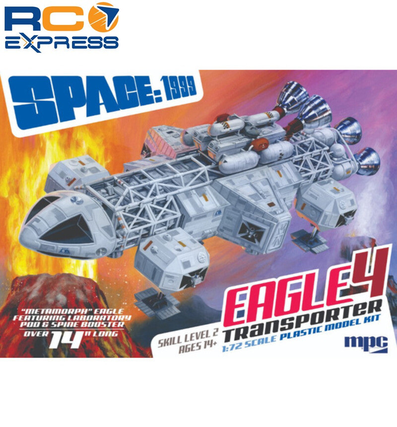 MPC 14 Space 99 Eagle 4 Lab Pod & Spine Booster 1/72 Plastic Model K ...
