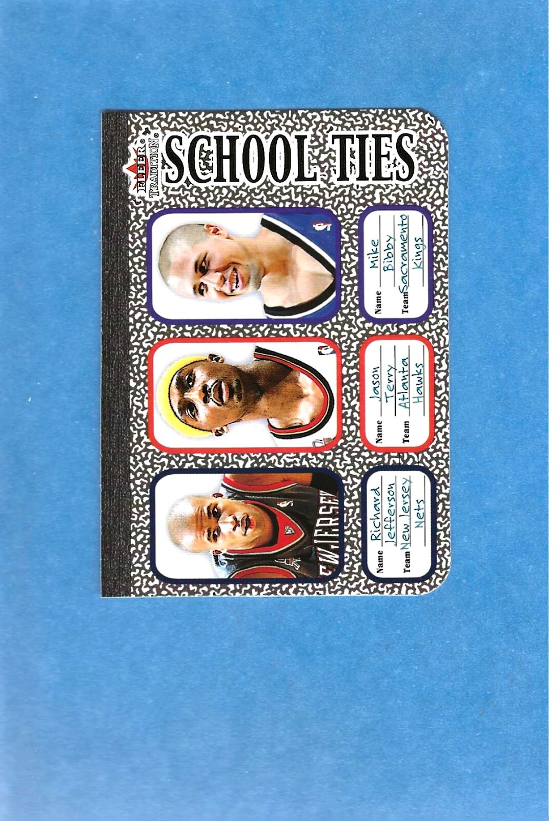 2002 Fleer Tradition School Ties Richard Jefferson Jason Terry Mike ...