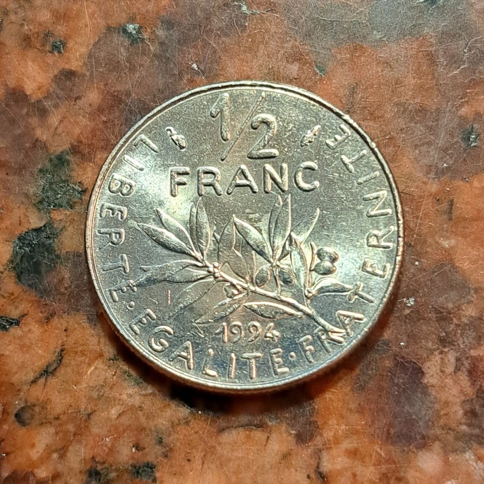 1994 FRANCE 1/2 FRANC COIN - #B3986 | eBay