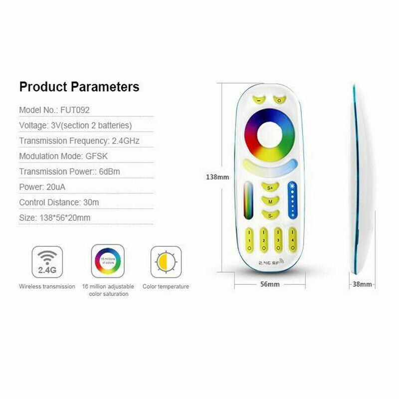 2.4G LED Bulb MR16 GU10 E14 E27 LED lamp smart wireless 6W 9W RGBCCT ...