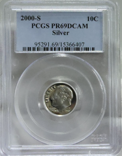 2000 S US Silver Proof Roosevelt Dime 10c PCGS PR69 DCAM | eBay