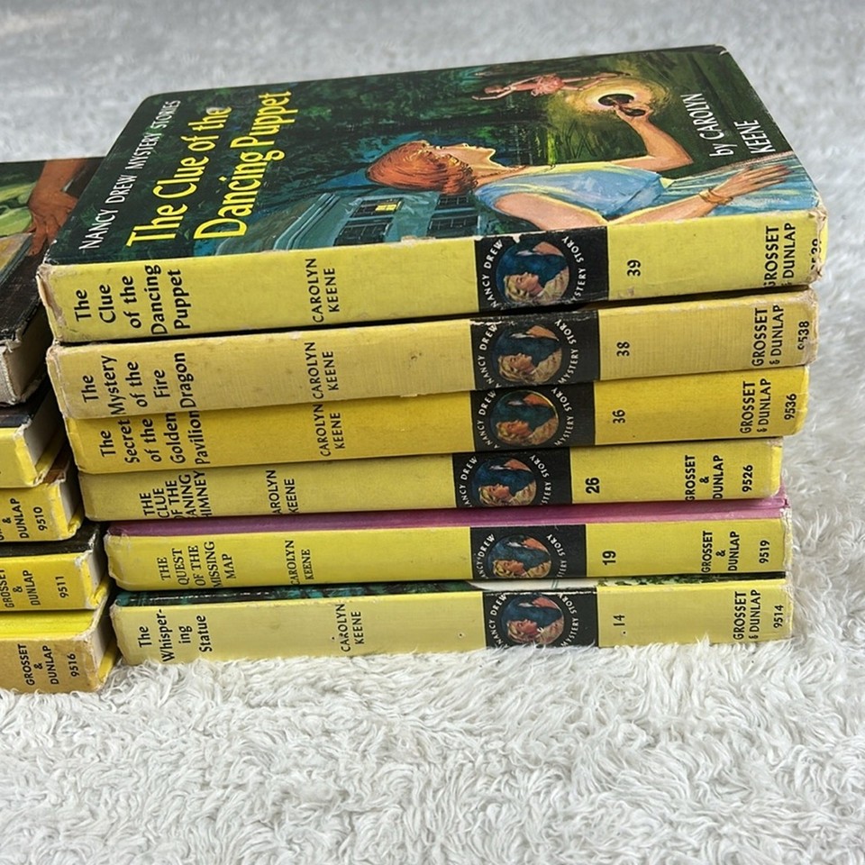 Nancy Drew Judy Bolton Lot of 11 book bundle vintage 1932 1960s no 1 HC ...