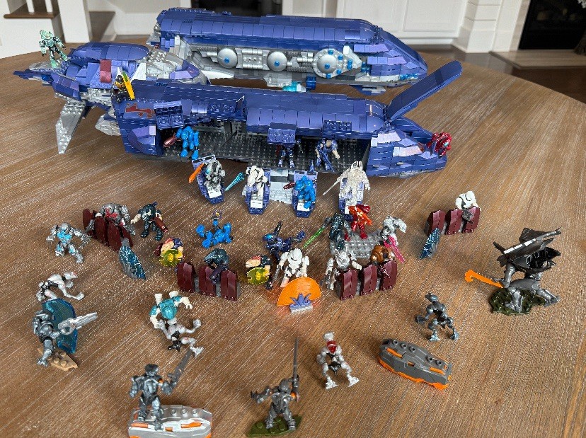 Mega Bloks/construx Halo Covenant Spirit Dropship Lot!!! WYSIWYG RARE ...