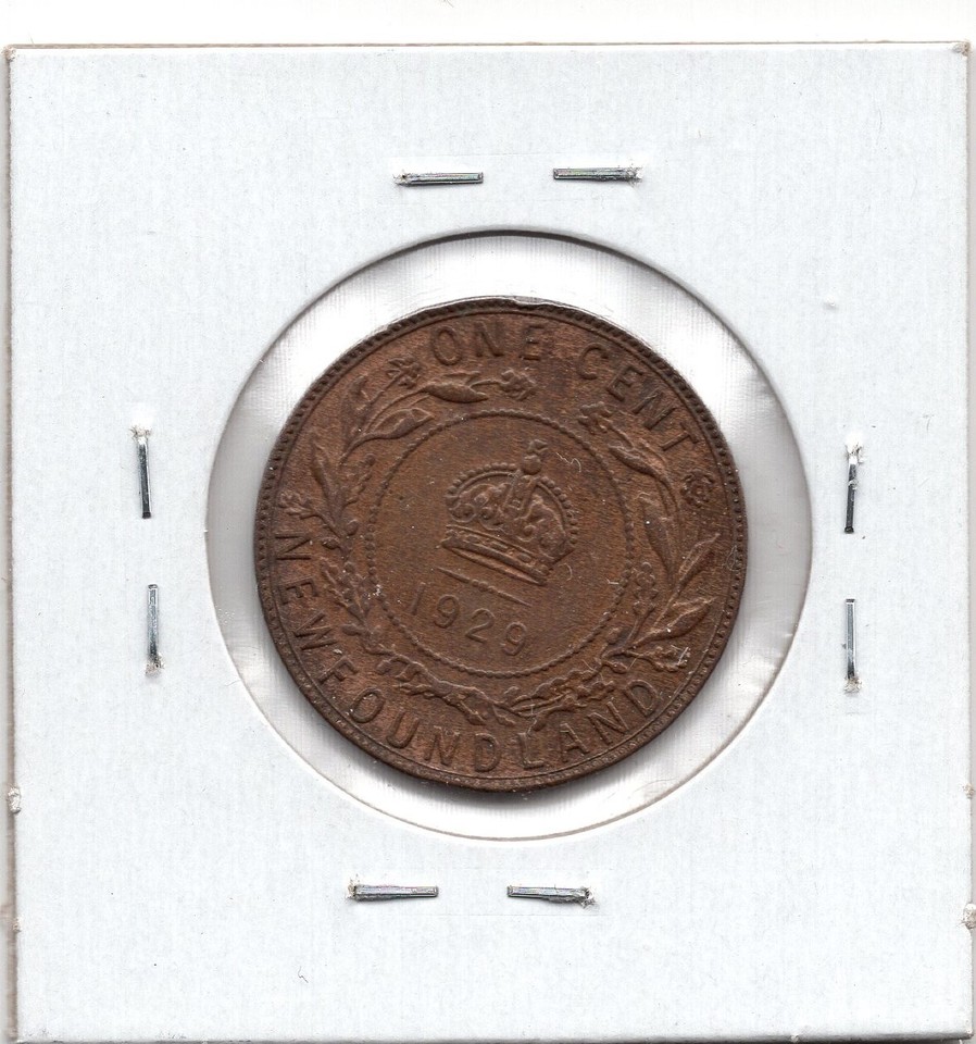 1929 Newfoundland One Cent Coin - VF+ | eBay