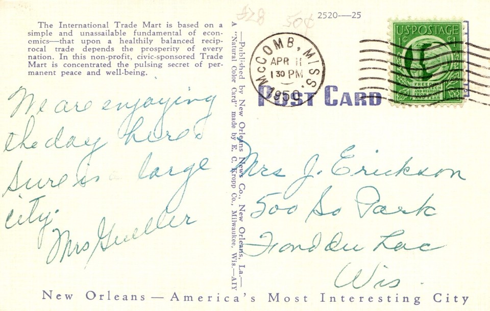 Postcard International Trade Mart, New Orleans, Louisiana | eBay