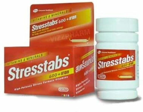 Stresstabs 600 Vitamin Iron MINERALS High Potency 60 Tablet For Women ...