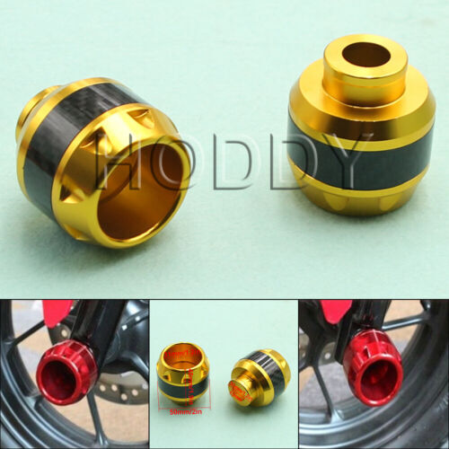 2pcs Gold Universal Motorcycle Sport Bike Frame Slider Side Crash ...