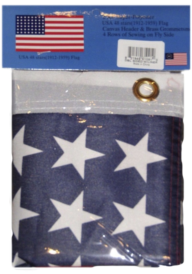2x3 48 Star USA US American Double Sided 3ply w/ Liner Flag 2'x3' House ...