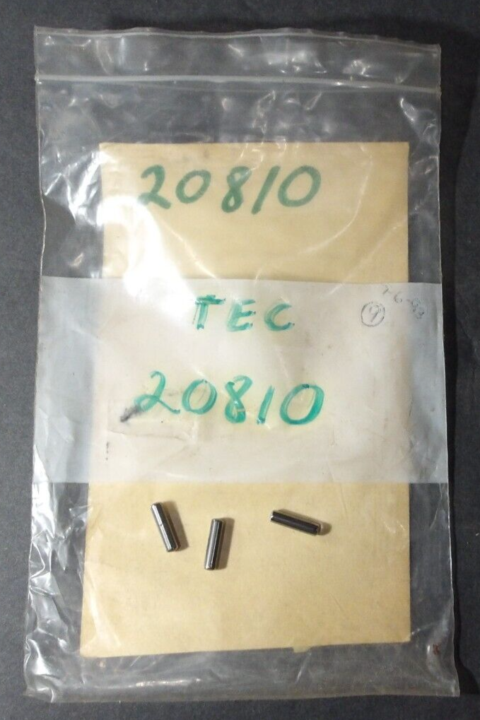 NOS Tecumseh 20810 Cap Pin .125" Dia x 1/2" Long Lot of 3 OEM ...