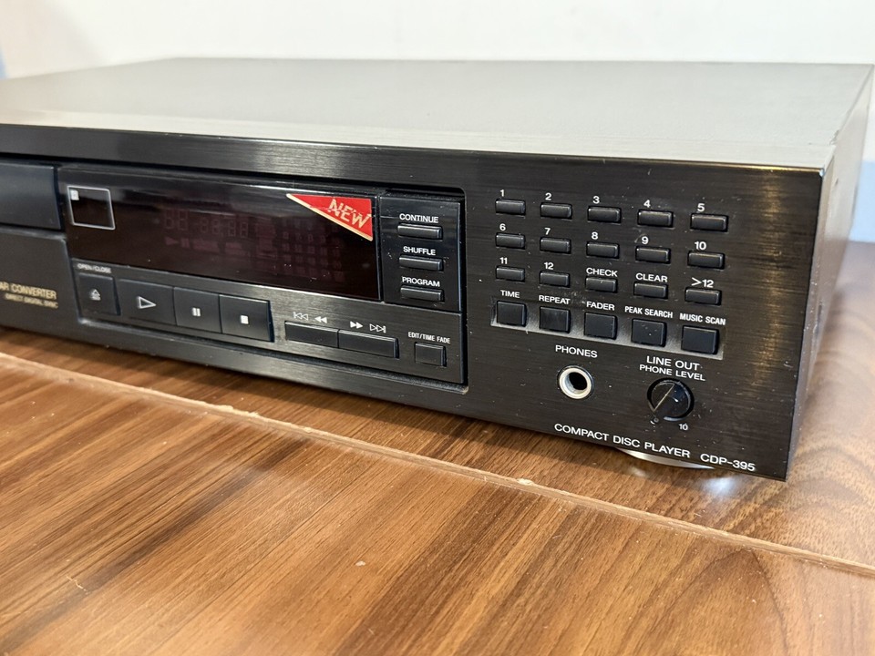 Vintage Sony CDP 395 CD Compact Disc Player Hi-Fi Separate in Black (no ...