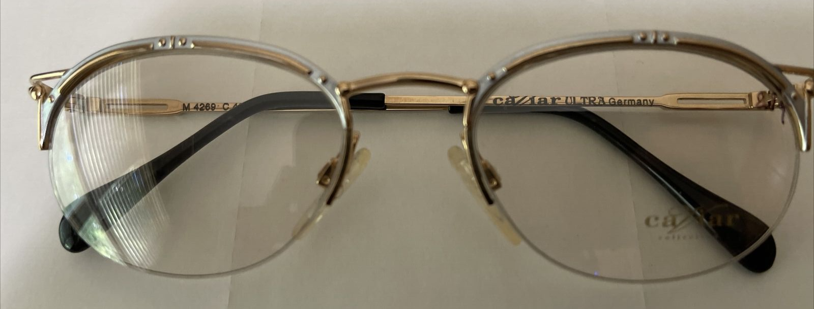 Ultra Caviar frames Model M 4269 C40 Gold Size 51-19 Silver Trim - New ...