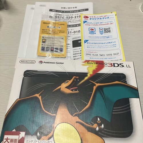 Nintendo 3DS LL XL Charizard Pokemon Center Limited Edition Console W ...