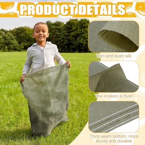 30 Pack Large Potato Sack Race Bags, 24" x 40" Potato Sacks Racing Bags ...