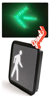 12” LED GREEN Arrow Traffic Signal Light & PEDESTRIAN WALK/DONT WALK ...