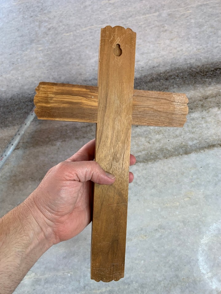 Vintage Ornate Wooden Catholic/Christian Cross/Crucifix w/Jesus Candles ...