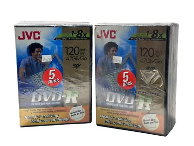 JVC DVD-R 120 Min/4.7 GB Sealed (10) | eBay