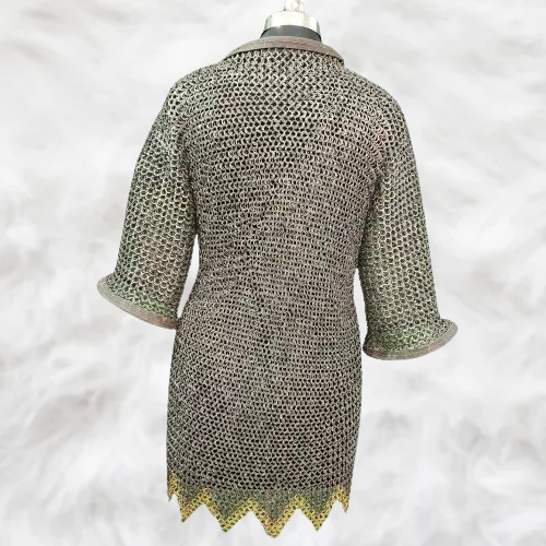 Titanium chainmail Medieval Armor Chainmail Shirt Flat Ring All Ring ...