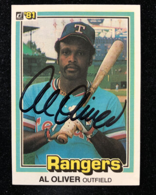 AL OLIVER 1981 DONRUSS AUTOGRAPHED SIGNED AUTO BASEBALL CARD 387 | eBay