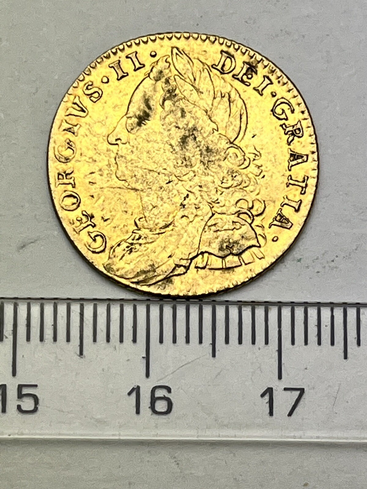 1758 George II Silver Sixpence - Gilt to | Grelly UK