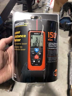 JOHNSON LEVEL & TOOL Laser Distance Meter: 150 ft Max Measuring ...