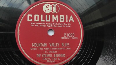 The Colwell Brothers 78rpm Single 10-inch Columbia Records #21023 ...