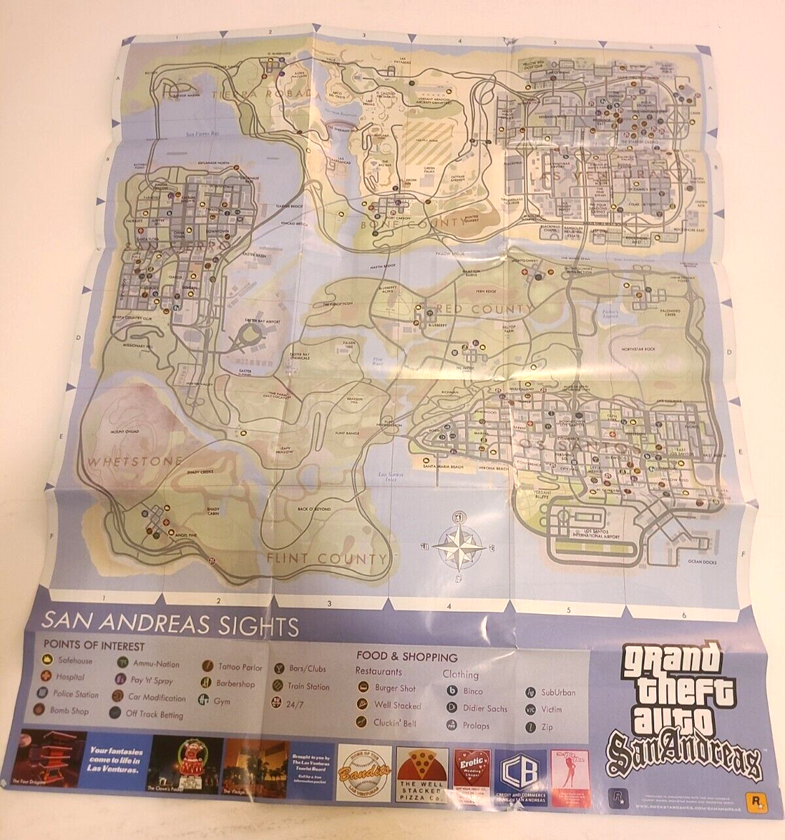 Grand Theft Auto San Andreas Map