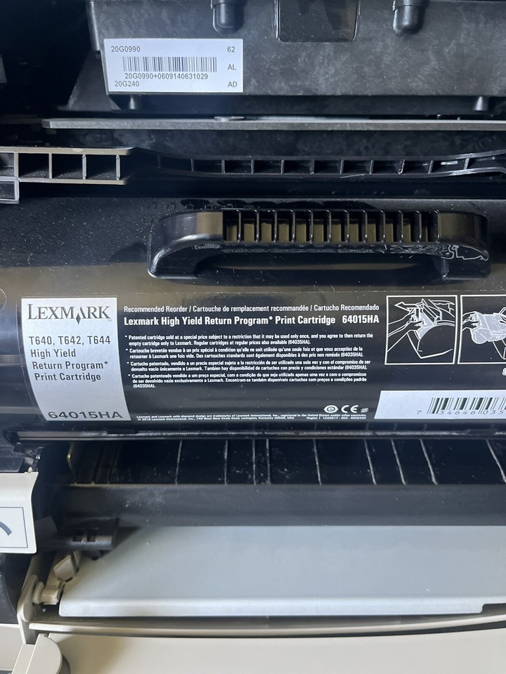 Lexmark T640 Workgroup Laser Printer 34K pages and Toner 734646721011 ...