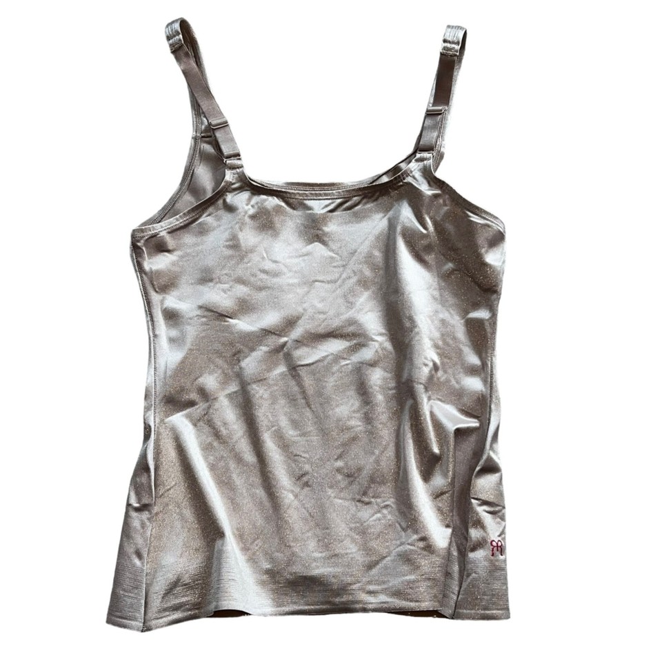 Ruby Ribbon Classic Cami Shapewear Tank Top Bra Size 34 Beige Nylon ...