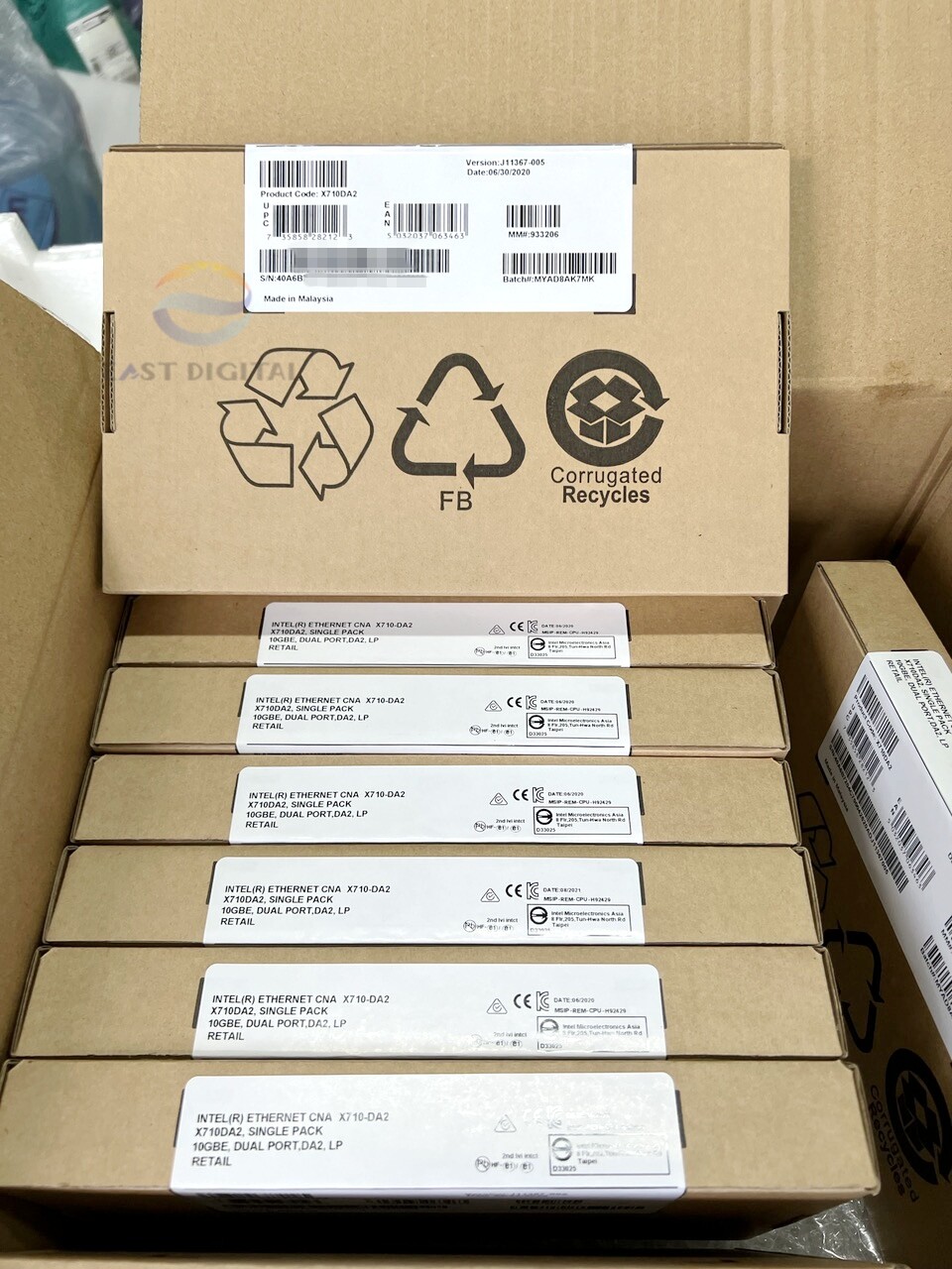 Original Intel X710-DA2 Ethernet Network Adapter Dual Port 10Gbs Card ...