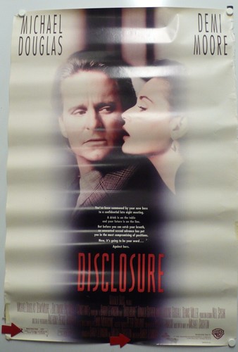 DISCLOSURE Movie Poster made in 1994 | eBay