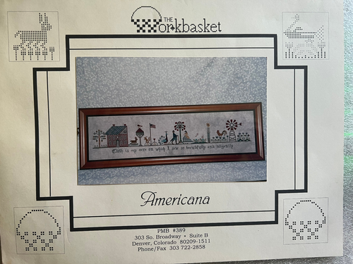 The Workbasket- Americana Cross Stitch Chart | eBay