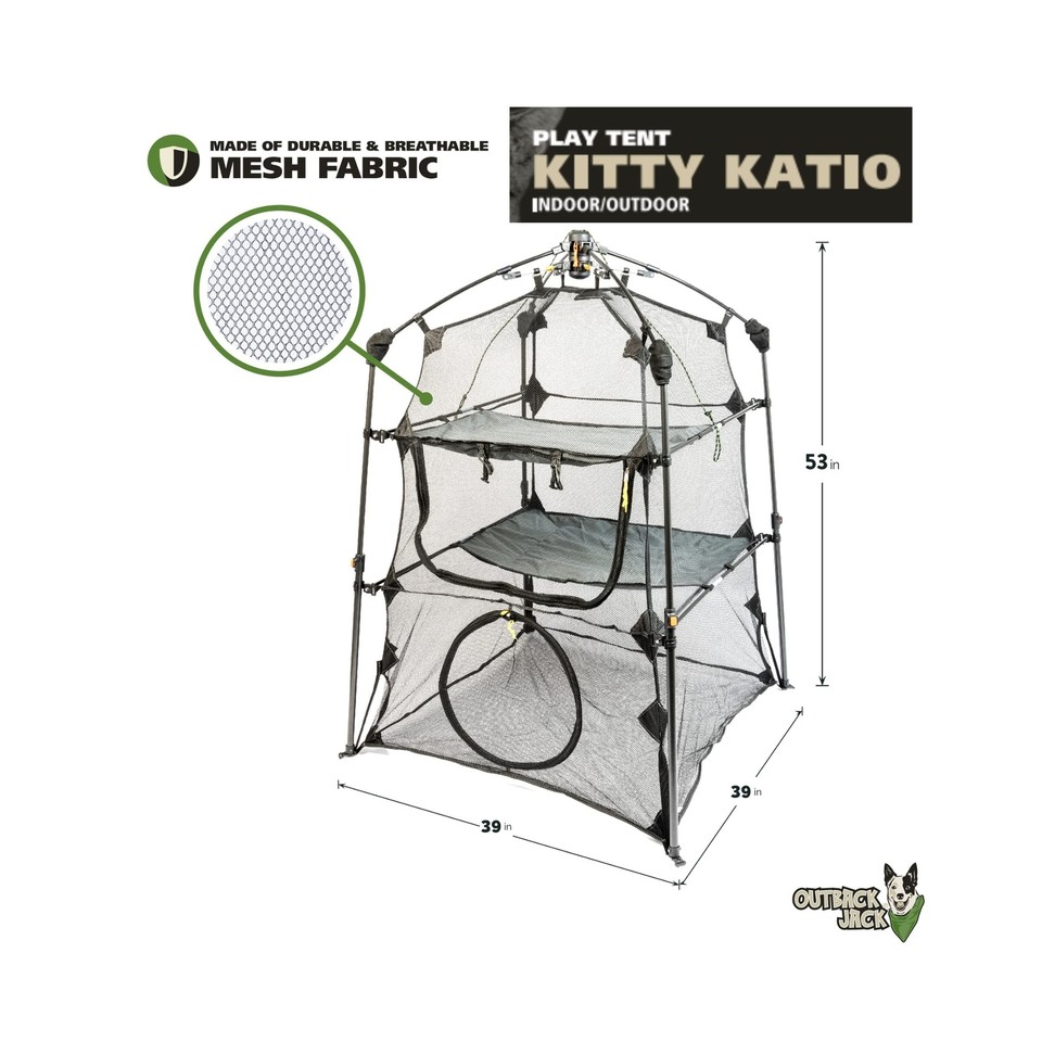 Outback Jack Catio Outdoor Cat Enclosure, (Kitty Katio) for Indoor Cat ...