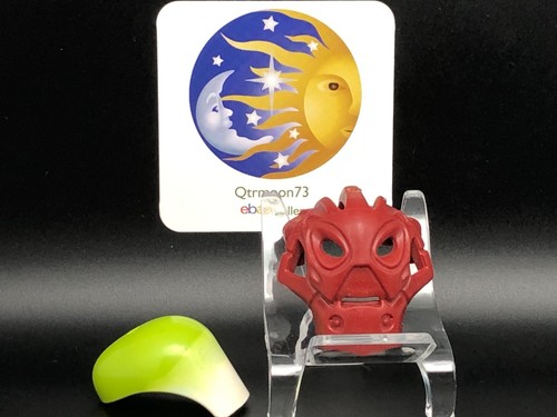 LEGO BIONICLE Calix flexible rubber MASK Dark Red 53560 Inika Toa ...