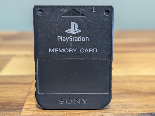 Sony PlayStation OEM Official 1 PS1 PSX Memory Card SCPH-1020 - BLACK ...