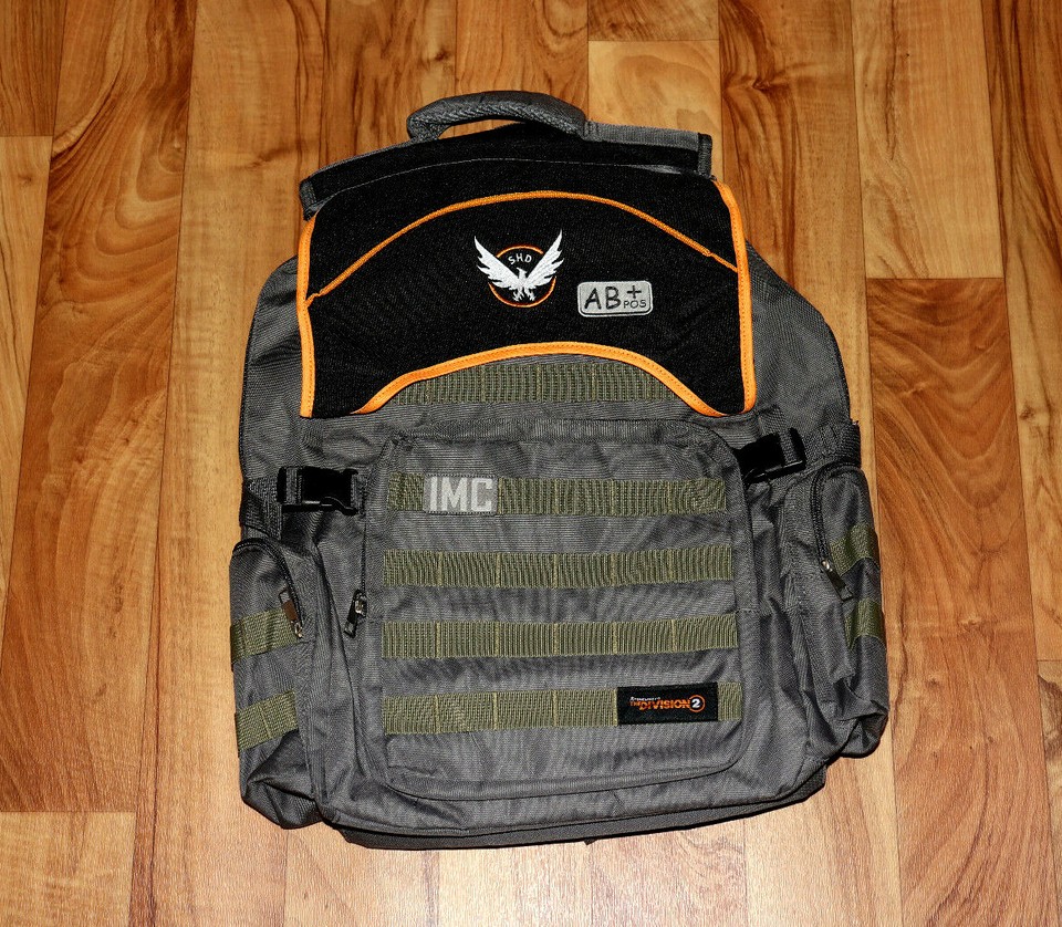 Tom Clancy's The Division 2 Rare Backpack Bag Shoulder Bag Xbox One PS4 ...