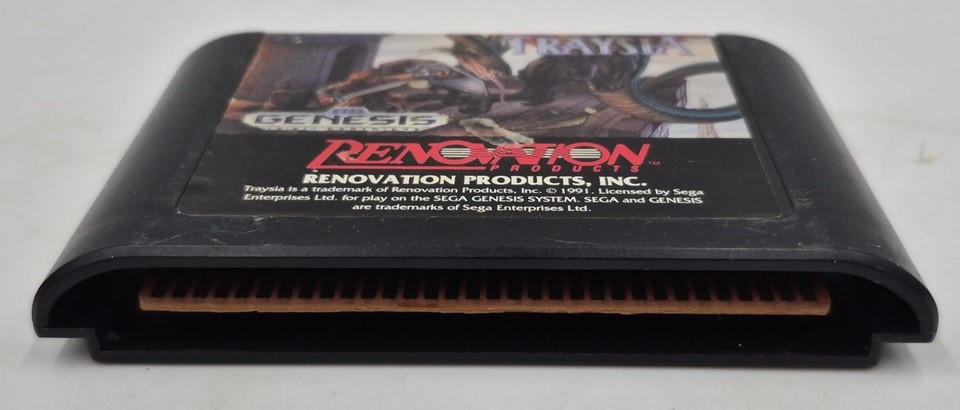 TRAYSIA SEGA GENESIS GAME CARTRIDGE ONLY AUTHENTIC ORIGINAL RARE RPG ...