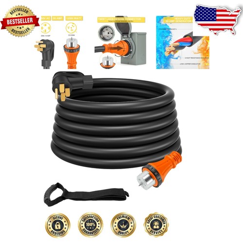 50 Amp Generator Cord 25FT - NEMA 14-50P to CS6364 for Reliable Power ...