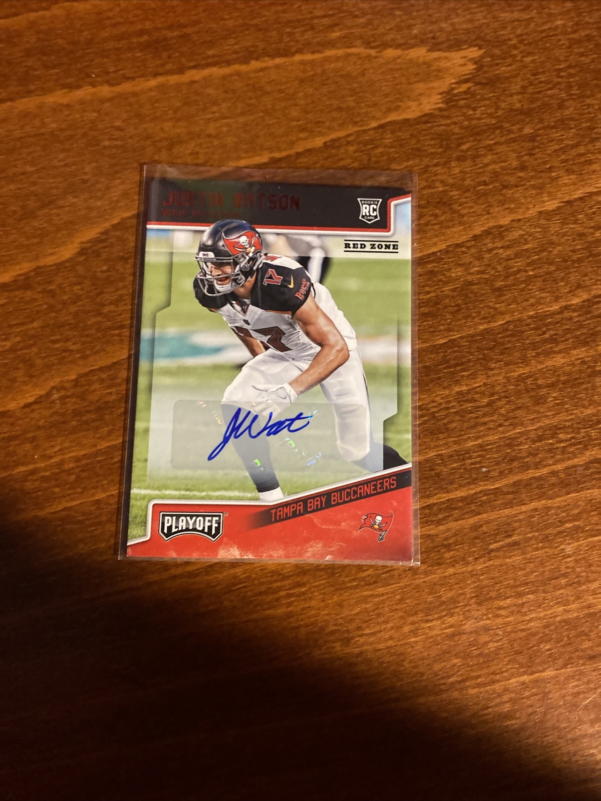 2018 Panini Playoff - Rookies Red Zone Autographs #267 Justin Watson ...