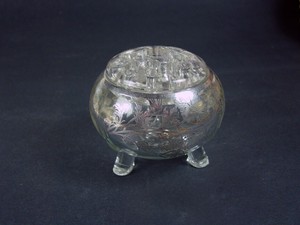 Viking - “Flowerlite”• “Flower Light”1950’s •3 Legged • Silver Overlay ...