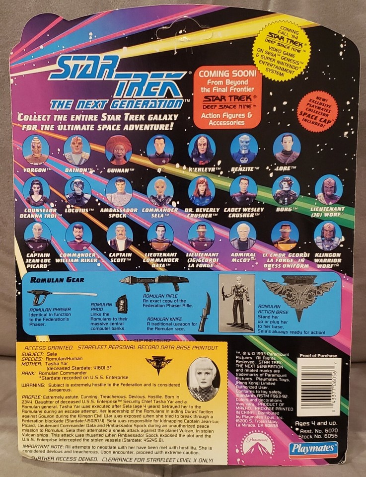 Playmates 1993 Star Trek: The Next Generation Commander Sela figure | eBay