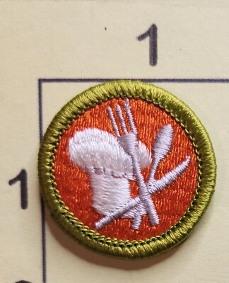 Boys Scouts America Cooking Green Border Embroidered Vintage Patch ...